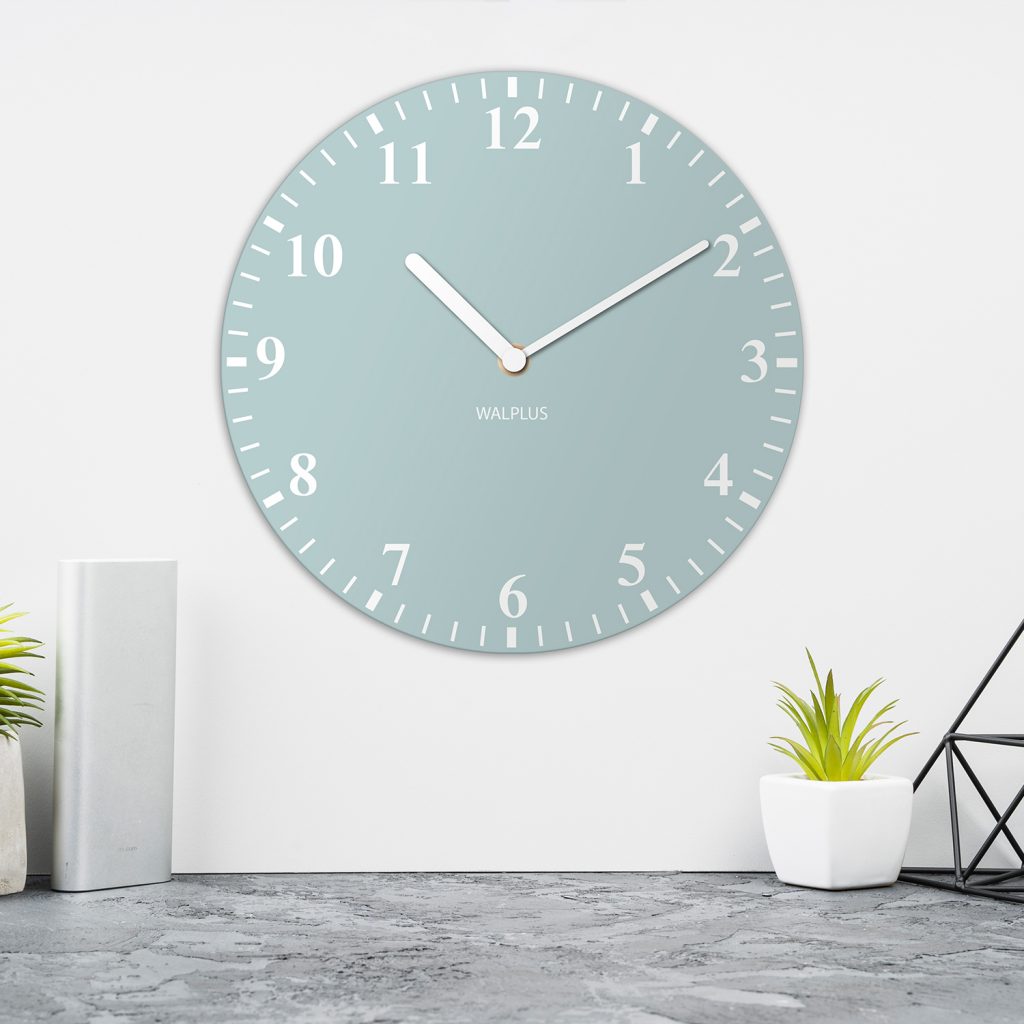 Duck Egg Blue Solid Colour Classic Wall Clock – Sales Decor